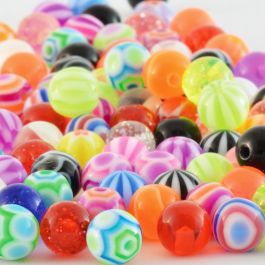 Set of 100 Colored Acrylic Balls | Itc